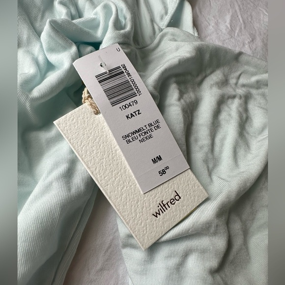 Aritzia | Tops | New With Tag Aritzia Wilfred Baby Teal Blue Long ...